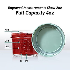 VITEVER 16 Pack Glass Baby Food Storage Containers, 4 oz Baby Food Jars with Plastic Lids, Small Baby Food Maker, Reusable Infant Freezer Container, Microwave, Dishwasher & Freezer Safe, BPA Free