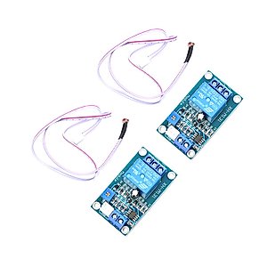 Comimark 2Pcs XH-M131 DC 12V Light Control Switch Photoresistor Relay Module Detection Sens BA