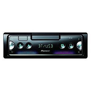 PIONEER SPH10BT Single-DIN in-Dash Mechless Smart Sync Receiver with Bluetooth