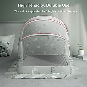 Baby Mosquito Net Bed Tent Kids Portable Folding Crib Cover Breathable Foldable Cots Bottomless Crib Net Sun Shelter