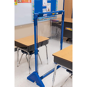 Children's Factory Rectangle PlayPanel, Kids Room Divider Panel, Classroom Partitions, Free-Standing Screen for Daycare/Homeschool/Montessori, Clear