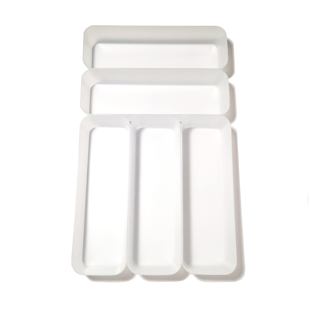 Silverware Organizer small Cutlery Organizer Set Kitchen Drawer Tray Flatware Utensil Holder in small Drawer Divider Storage for Spoons Forks Box Organization