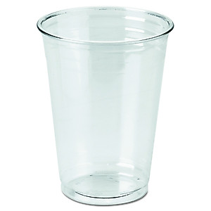 Dixie Crystal Clear Plastic Cups, 10 oz - 25 cups (Pack of 20)