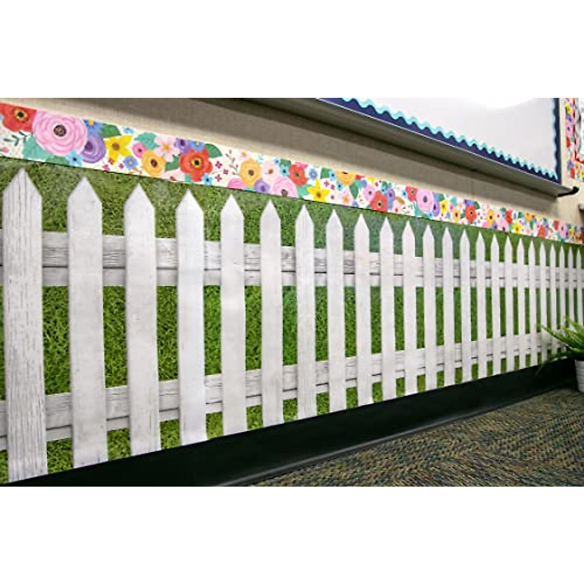 Teacher Created Resources Wildflowers Straight Border Trim, 35 Feet