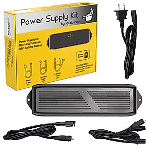 IdeaEuropa Dual Motor Power Supply Transformer Kit for Power Recliner, Sofa, Sectional or Loveseat. 29V 2A AC Power Cord Cable, Extension and Y Splitter Cable