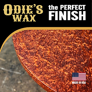 ODIE'S Wax •Super Hard Wax for Wood •Works with Odie's Oil •Odie's Super Duper Oil and Odie's Wood Butter for Extra Lustrous Sheen •Protection and Durability •9 Ounce Glass Jar