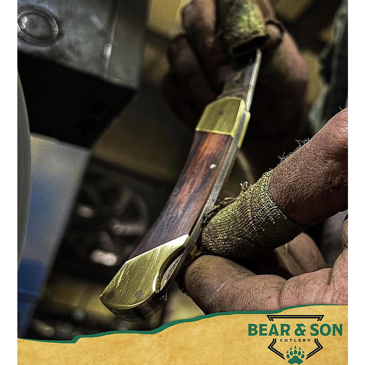 Bear & Son Cutlery Small Pocket Knife, 3-inch Gentleman's Knife, Rosewood Handle, High Carbon 2-1/8 Inch Blade (226R)