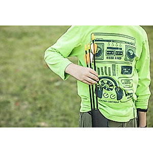 Bear Archery Youth Safety Glass Arrows, Durable & Splinter-Free Fiberglass Arrows, Nocks and Points Included, 28" Length