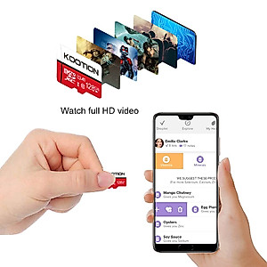 KOOTION 128GB Micro SD Cards 5-Pack, Class 10 MicroSDXC Flash Memory Card, Full HD Video Recording, UHS-I TF Card for Security Camera/Smartphone/Tablet/Drone/PC, C10, U1 (5Pack)