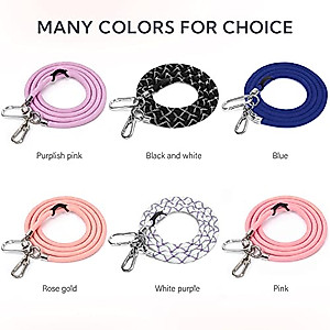 BFSD·DM Cell Phone Lanyard, Universal Crossbody Patch Phone Lanyards,2× Phone Patches,Nylon Phone Lanyards for Around The Neck,Compatible with Most Smartphones(Black,51 inch)