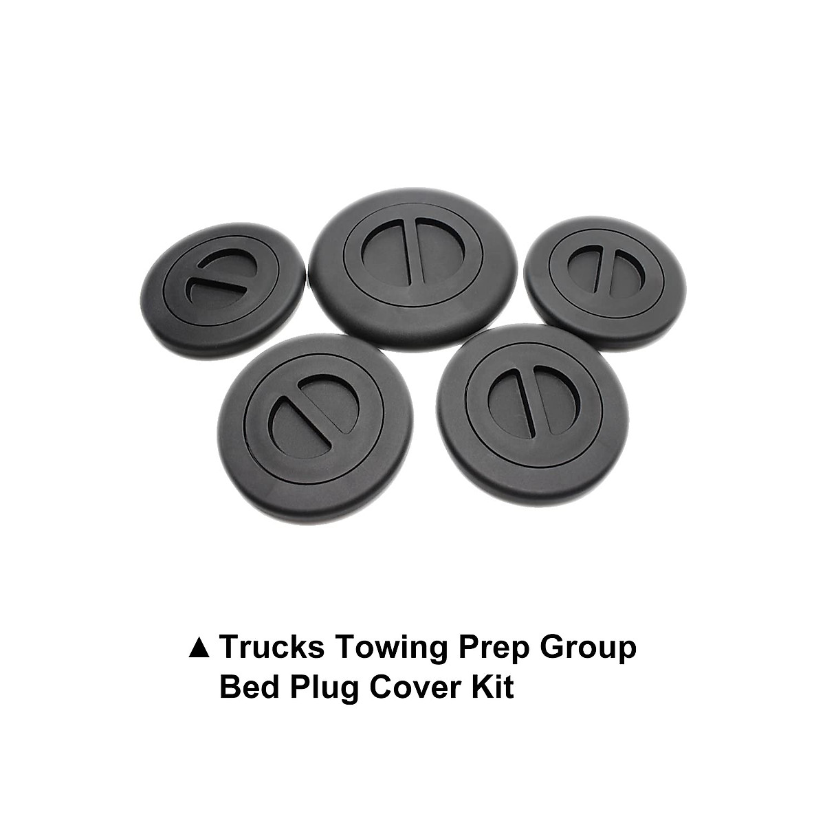 Trucks Towing Prep Group Bed Plug Cover Kit, Replace 68225506AA, Fit for Dodge Ram 2500 and 3500 Pickups 2014-2019, Trailer Tow Cover for Truck with 5th Wheel/Gooseneck Towing Setups