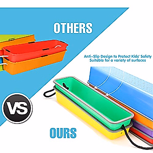 OMNISAFE Upgraded Balance Beams Stepping Stones for Kids, 6 Pc. Set, Indoor & Outdoor Toy Build Coordination and Gross Motor Skills, Non-Slip Textured Surface and All-inclusive Rubber Edges