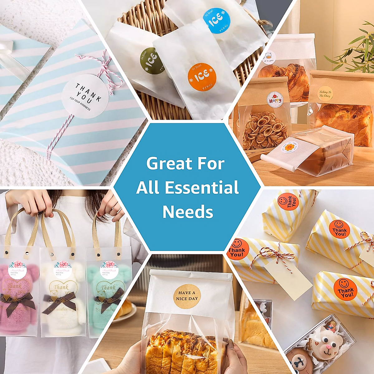 MaxGear 2" Round Sticker Labels, Template 22807, for Inkjet or Laser Printer, Matte White Printable Labels Sheets, Strong Adhesive, Dries Quickly, Holds Ink Well, 30 Sheets, 360 Labels