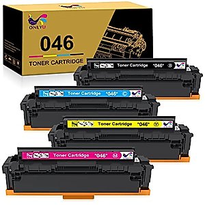 ONLYU Compatible Toner Cartridge Replacement for Canon 046 046H CRG-046H for Color ImageCLASS MF733Cdw MF731Cdw MF735Cdw LBP654Cdw MF733 MF731 Printer Ink (Black Cyan Magenta Yellow, 4 Pack)