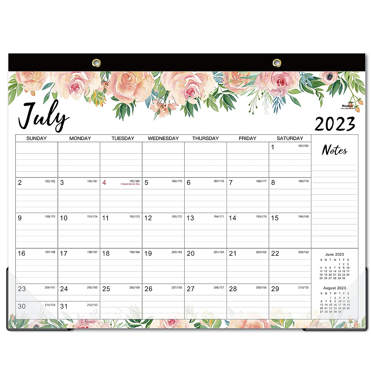 2023-2024 Desk Calendar - Jan 2023 - Jun 2024, 18 Months Large Monthly Desk Calendar, 22" x 17", Desk Pad, Large Ruled Blocks, to-do Lists & Notes, Best Desk/Wall Calendar for Planning or Organizing