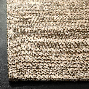 SAFAVIEH Marbella Collection Area Rug - 10' x 14', Natural & Ivory, Handmade Jute, Ideal for High Traffic Areas in Living Room, Bedroom (MRB303B)