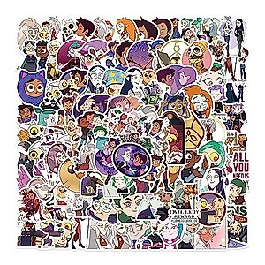The owl House Stickers 100PCS Colorful Waterproof for Water Bottle Laptop Car Bike Luggage Guitar Skateboard