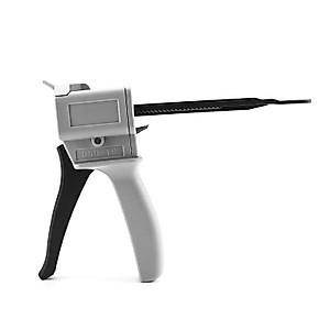 QWORK 50ml Dispensing Gun Kit, 10:1 Ratio Dental Impression Mixing Dispensing Dispenser Gun, Dental Tools