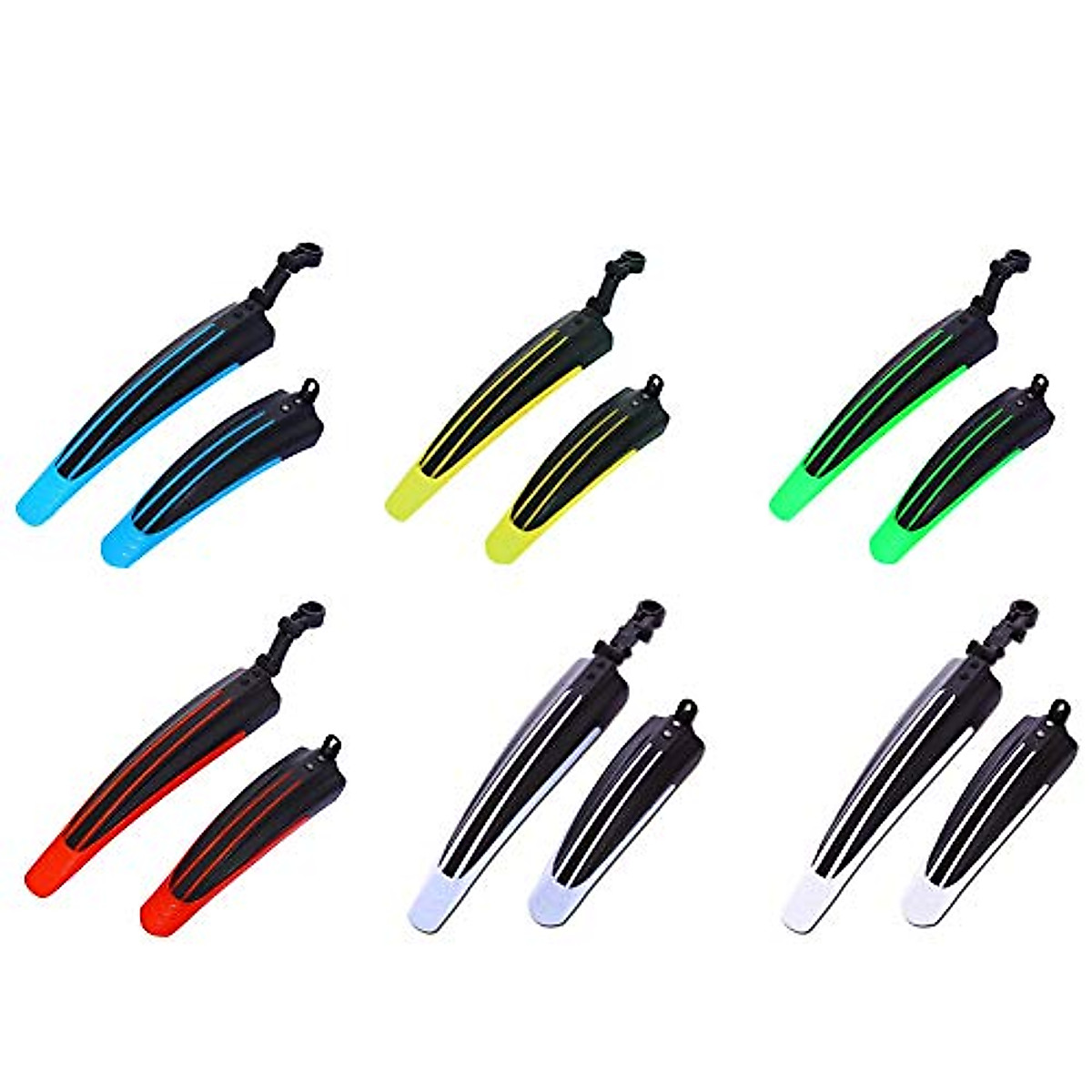 Opla3ofx 1 Pair Stylish Road Mountain Bicycle Mudguards, Mountain Bike Mud Tiles, Lightweight Front Rear Mud Guards Bicycle Mudguards Set for Tire Mountain Bike Black Dark Blue