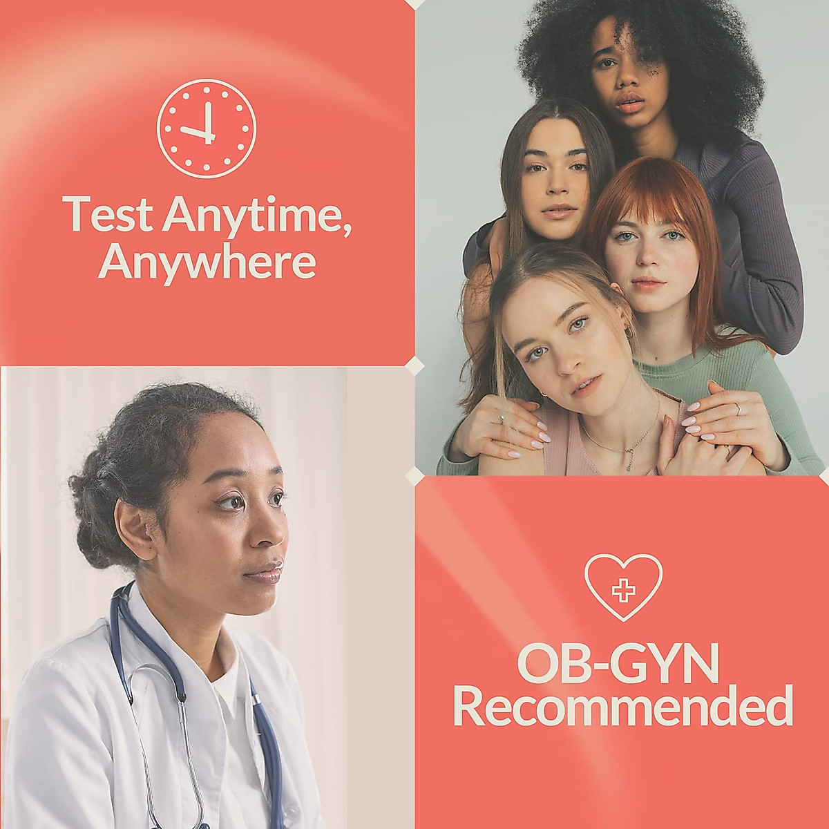 Vaginal PH Test Kit with Sterile Swabs and eBook - Vaginal PH Balance and Yeast Infection Test - Individually Packed BV Test Strips for Women - FSA HSA Approved Feminine PH Test Strips (10)