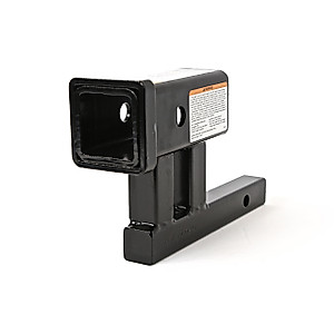 MaxxHaul 70355 1-1/4" to 2" (Fits class II only) Hitch Adapter with 4" Rise and 3-3/8" Drop