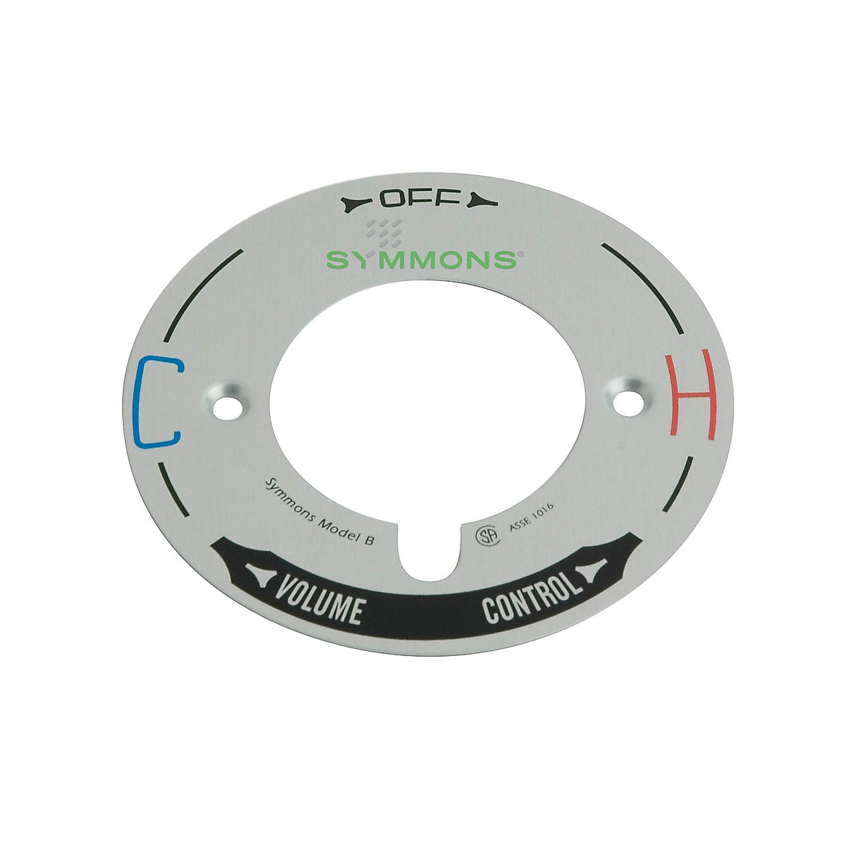 Symmons T-29B Temptrol Model B Escutcheon Dial,Silver