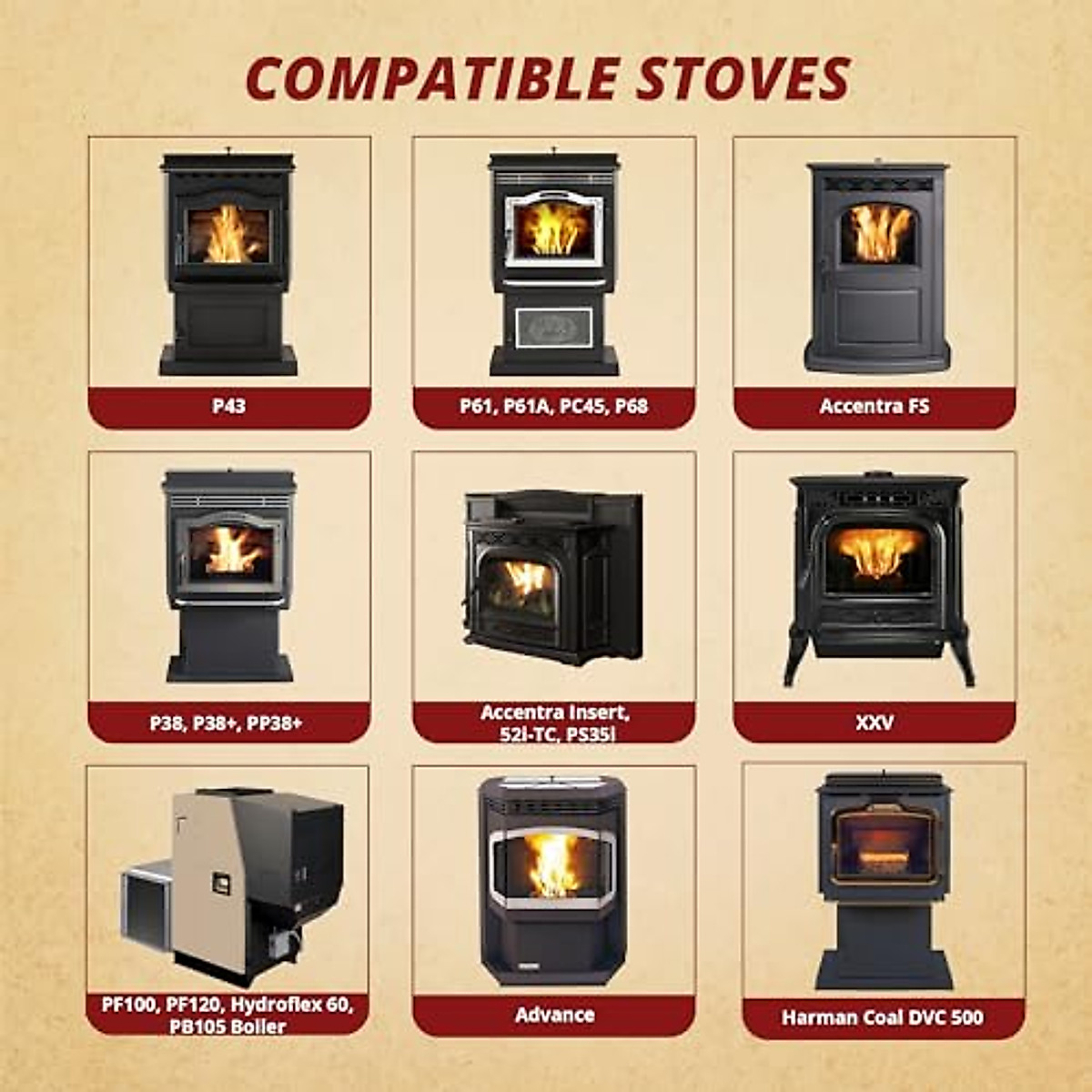 Harman 3-21-08639 Combustion Blower Exhaust Fan Motor Upgrade Fits Pellet Stoves P43 P61 P68 XXV Accentra 52I Advance P35I PC45 PF100 PF120 BA100 BH105 Replaces Part 3-21-08415