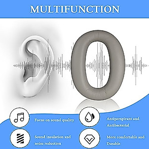 Adhiper Earpad Replacement WH-1000XM2 Earmuffs Ear Pads and Repair Part is Compatible for Sony WH1000XM2 MDR-1000X Headphones (Champagne Gold)