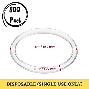 Mr. Pen Hair Tie, 800 Count, Clear Elastic Rubber Bands for Hair Design, Hairstyling, Ponytails, Wedding Hairstyle, and More