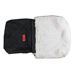 LONI Womens Faux Fur Hobo Crossbody Shoulder Bag Animal Print Handbag