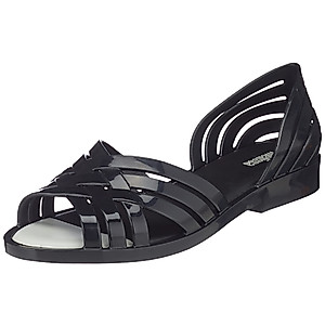 Melissa Womens Flora Flats Sandals Black 8