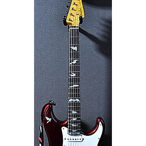 Jockomo BAT Bat/White Pearl Guitar Inlay Sticker