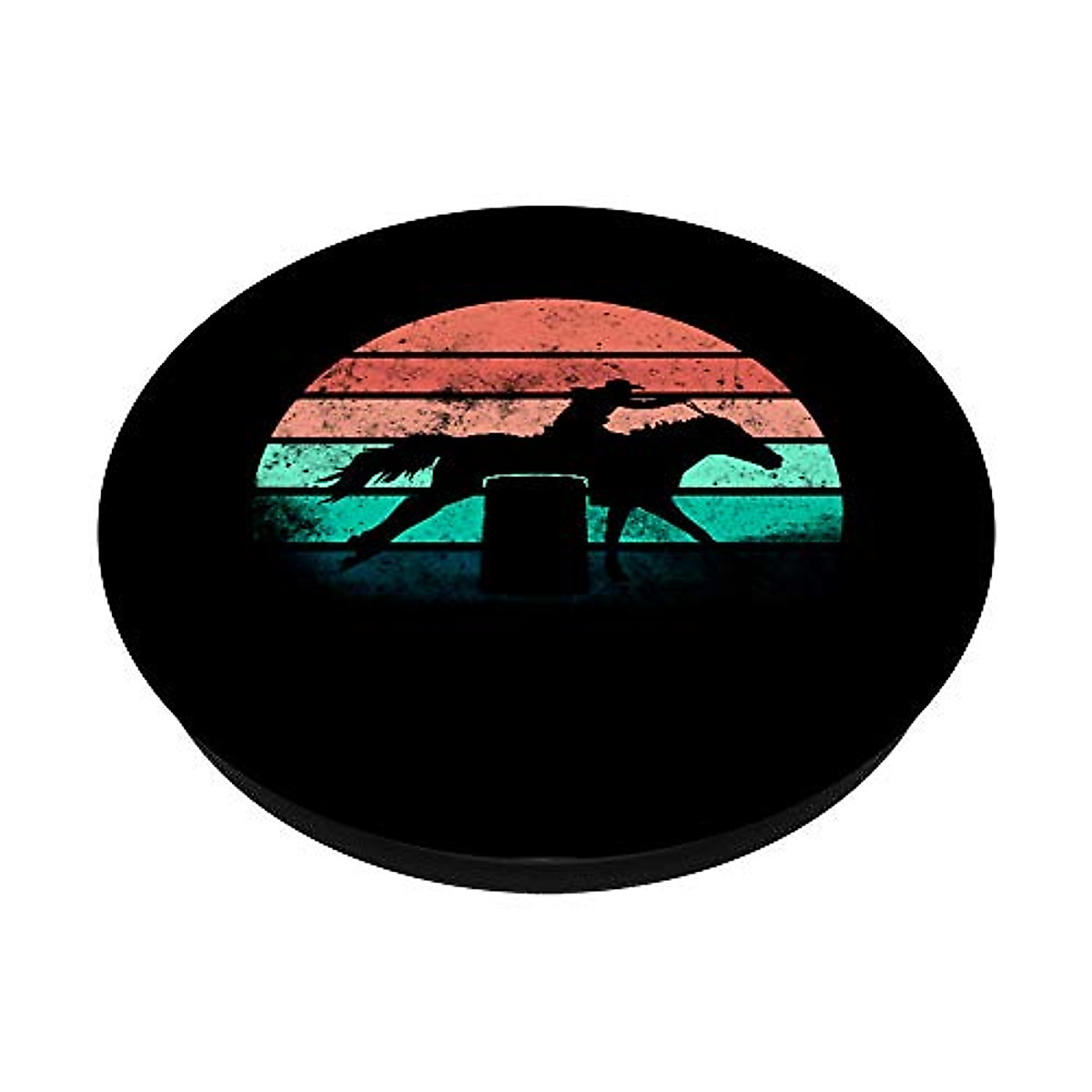 Barrel Racing Country Girl - Vintage Sunset Retro Rodeo PopSockets Swappable PopGrip