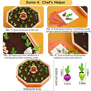 COLVWOFA Montessori Toys for Toddlers 3 4 5 Years Old Boys Girls Baby, Vegetable Garden Toys Memory Game, Early Educational Toys and Birthday Gift for Kids 3-5