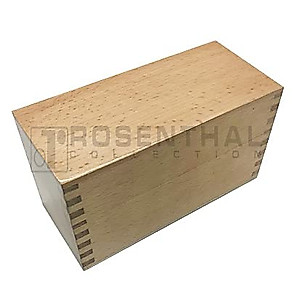Gold Test Wooden Box, for Storing Gold Test Acids, Gold Testing Stone Kit (8 - Compartments)