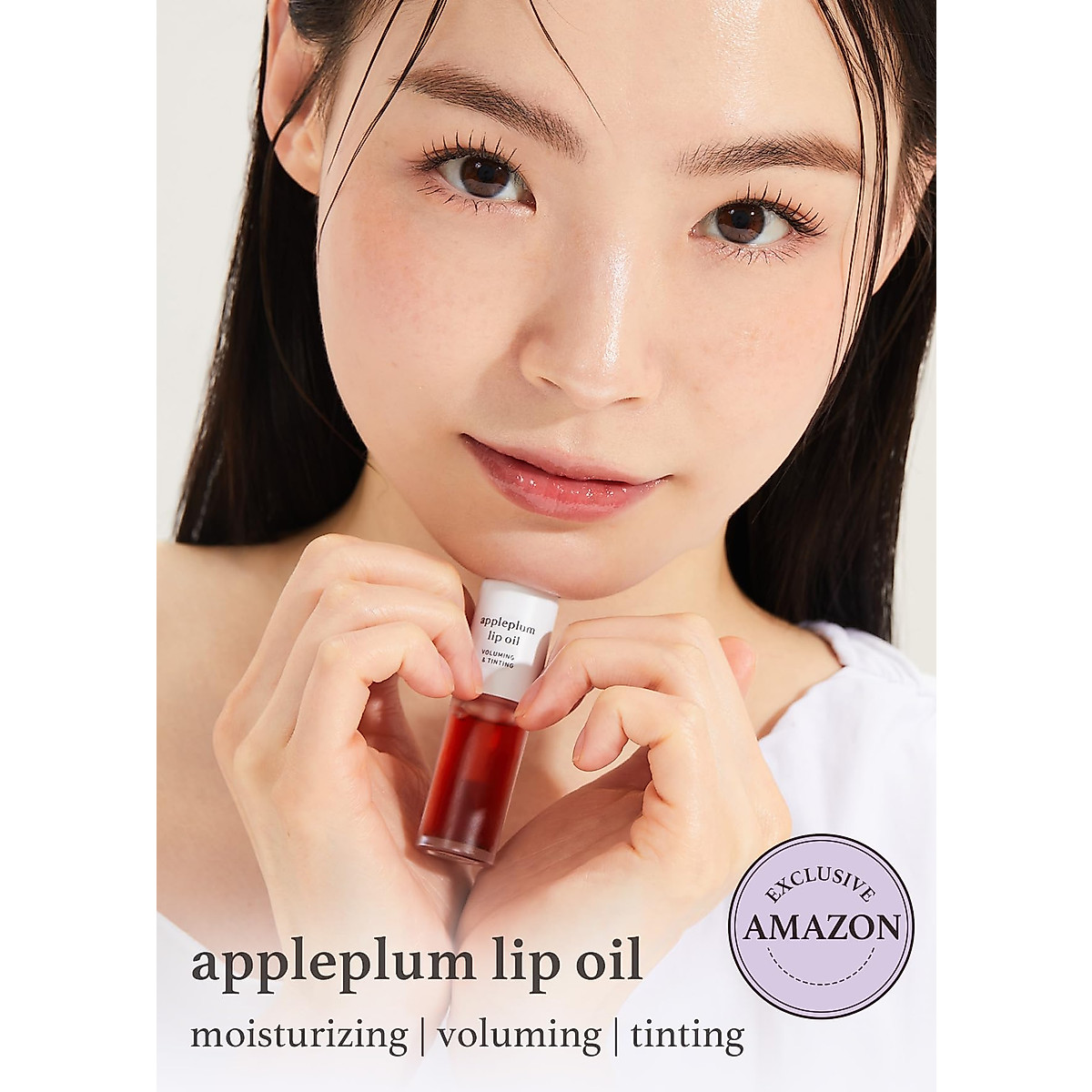 NOONI Korean Lip Oil - Appleplum | Lip Stain, Gift, Long-Lasting, Moisturizing, Plumping, Revitalizing for Dry Lips, Waterproof, No Peel Off, Korean Lip Tint, Red Tinted Lips, 0.12 Fl Oz