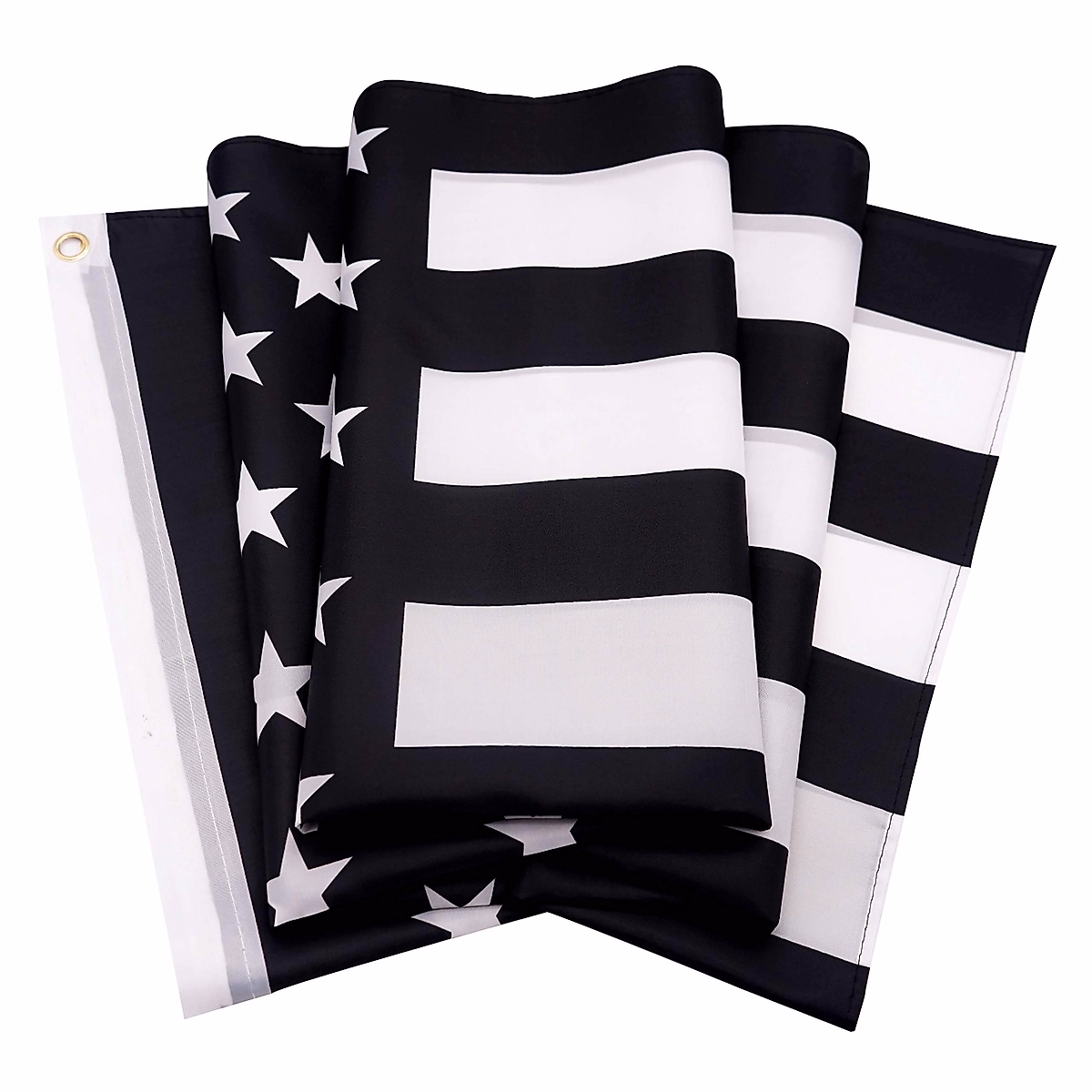 DANF Thin Gray Silver Line Law Enforcement Correctional Corrections Guards Officers 3x5 Feet Flag with Grommets