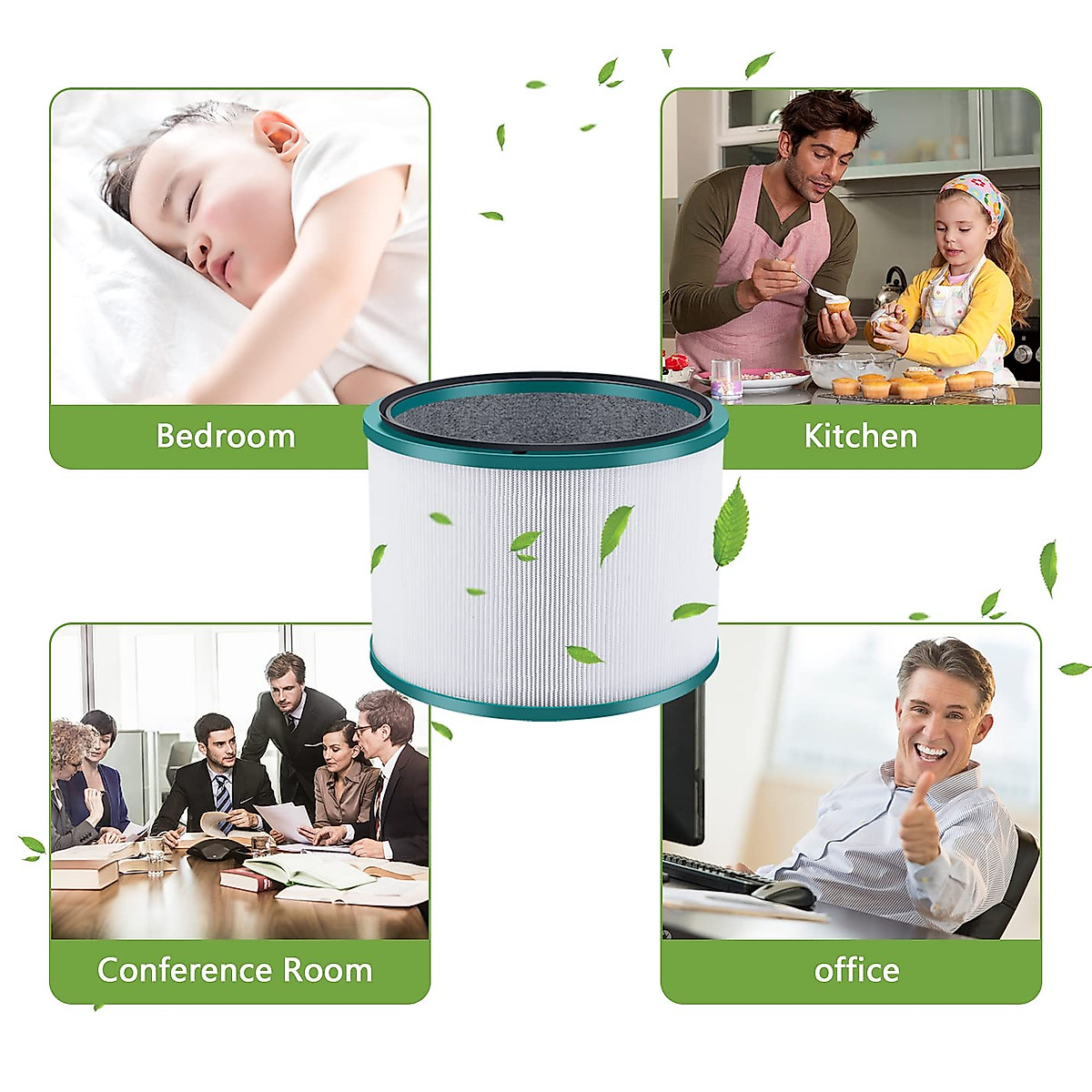 Star Maktion,2 Pack Air purifier filters replacements,High-Efficiency Activated Carbon,Compatible with Dyson DP01、DP03、HP00、HP01、HP02、HP03、Desktop Purifier,part number 968125-03