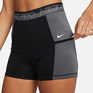 Nike Pro Women's High-Waisted 3" Training Shorts with Pockets (as1, Alpha, m, Regular, Regular)