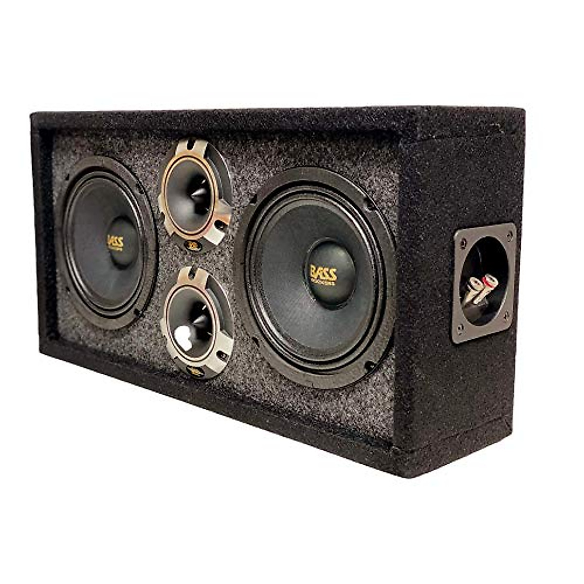Bass Rockers 6.5" Loaded Chuchera Box with 6.5" Outdoor Home & Speakers & Tweeters 800W - Best for Car UTV, ATV, Camper, DJ, Pro Audio Use