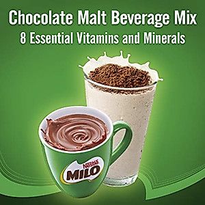 NESTLÉ MILO Chocolate Malt Beverage Mix, 3.3 Pound Can (1.5kg) | Fortified Powder Energy Drink