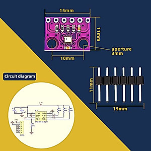 DaFuRui 5Pack GY-BMP280-3.3 Atmospheric Pressure Sensor Temperature Sensor Breakout Compatible for Arduino