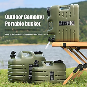 Orgonite Water Storage Containers, Camping Water Container, Portable Water Tank with Faucet Camping Bucket with Tap Water Jug with Spigot BPA Free Emergency Water Storage for Outdoor Camping Hiking