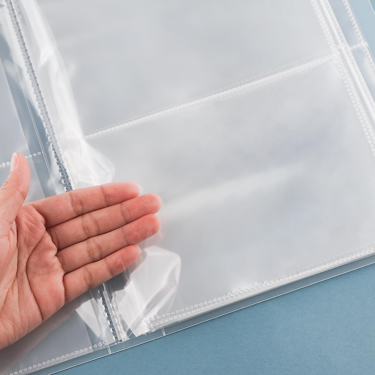 Briartw 5 Pack Large Storage Book,Sticker Photo Storage Album,Stamp Cutting Dies Storage Book Organizer Folder with 80 Pockets/20 Pages,double-sided Design,4 Pockets Each Page