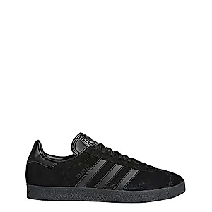 adidas CBLACK Men's Gazelle blackCore Core Black 9.5 US, Wide