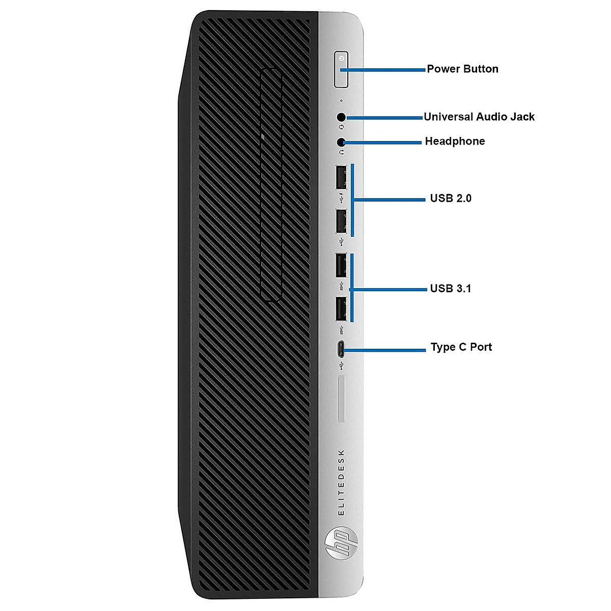 HP EliteDesk 800 G3 SFF Computer Desktop, Intel Core i5-6th Gen Processor, 16GB DDR4 Ram, 512GB NVMe Solid State Drive, HDMI, NVIDIA GeForce GT 1030 2GB DDR5, WiFi & Bluetooth, Windows 10 (Renewed)