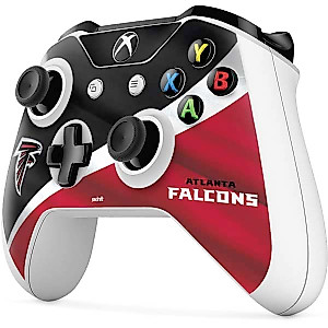 Skinit Decal Gaming Skin compatible with Xbox One S Controller - Officially Licensed NFL Atlanta Falcons Design