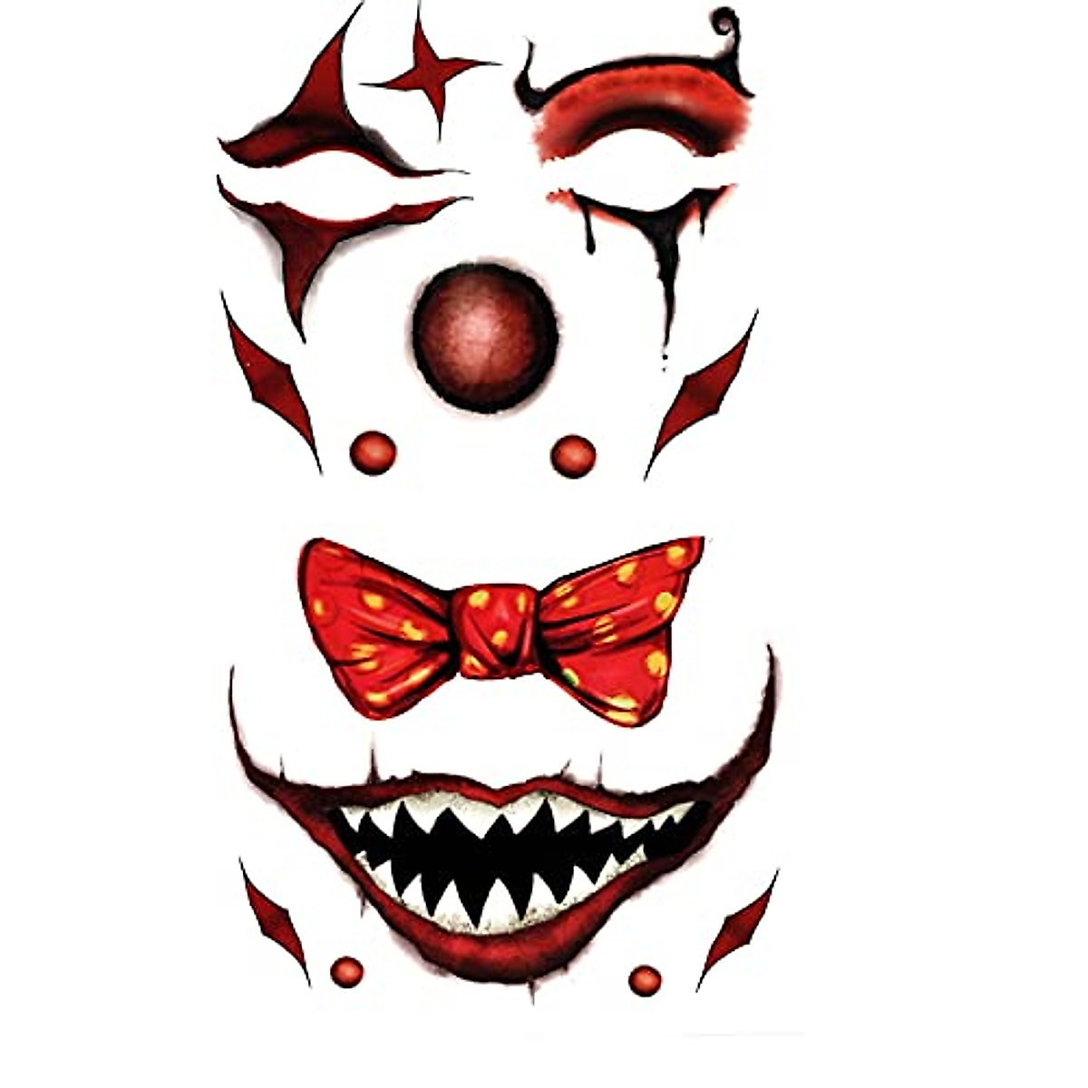 Halloween Realistic Temporary Costume Make Up Face Metallic Tattoo Kit Men or Women - (Mermaid) - 2 Kits