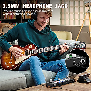 LEKATO Multi Effects Guitar Pedal, with IR Loading 9 AMP Models, Delay Reverb Distortion Overdrive Pedal, Rechargable Electric Guitar Effects Multi Pedal Support Recording,Bluetooth 5.0