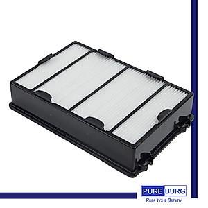 PUREBURG HPAF60 True HEPA Replacement Filter Set Compatible with Holmes Filter B Fits HPAF60 HAPF600 HAPF60 HAPF600D-U2 HAP8650B HAP8650B-NU Biaonaire GE 106633 Air Purifiers